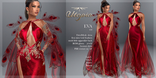 Second Life Marketplace - Utopia Eva red